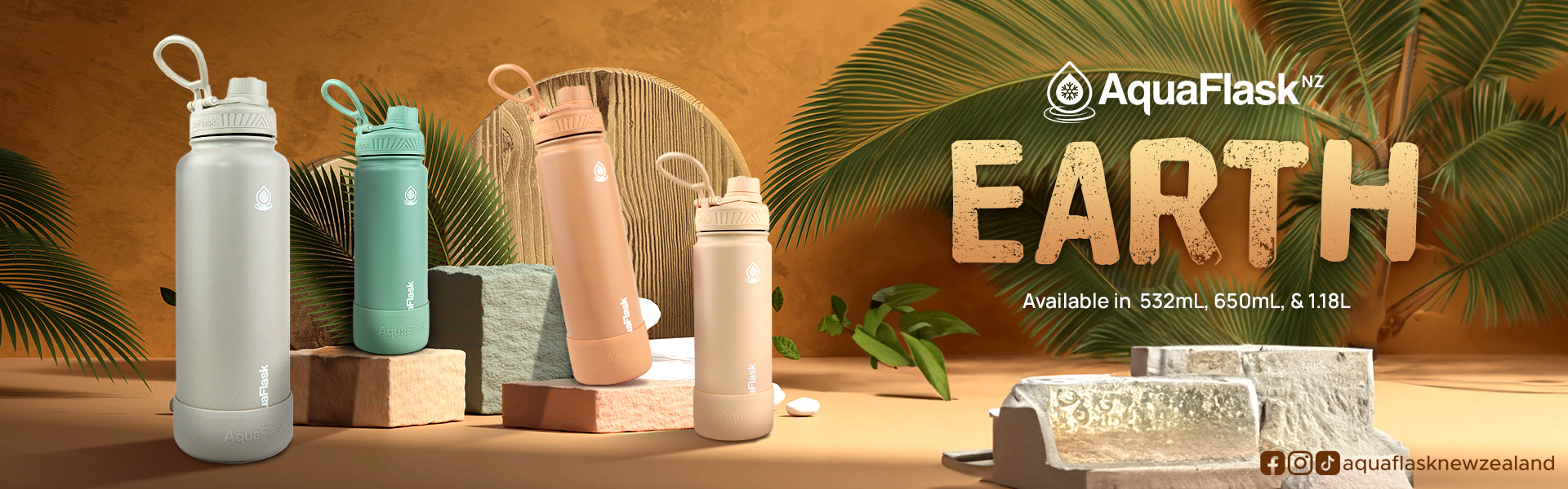 AquaFlask Earth Collections | Nature-Inspired & Stylish Water Bottles ...