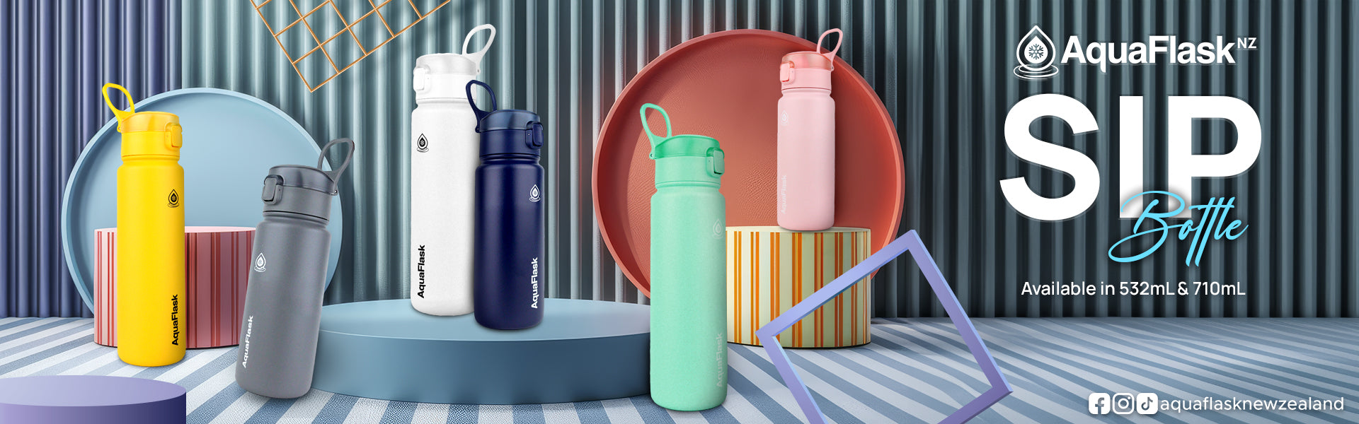 AquaFlask Sip Collections | Elegant & Easy-Sip Water Bottles – AquaFlask NZ