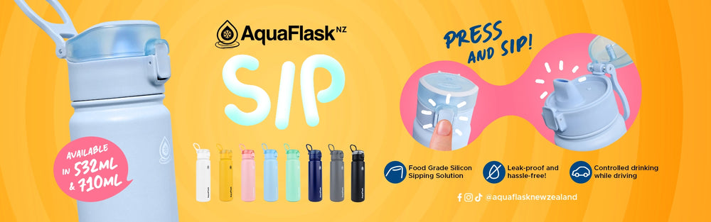 AquaFlask Sip Collections | Elegant & Easy-Sip Water Bottles – AquaFlask NZ